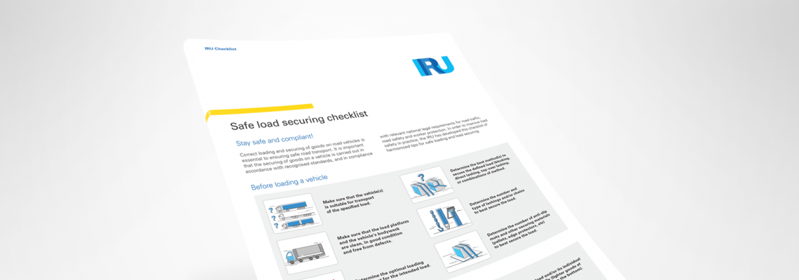 Safe Loading and Cargo Securing Checklist | IRU | World Road Transport ...